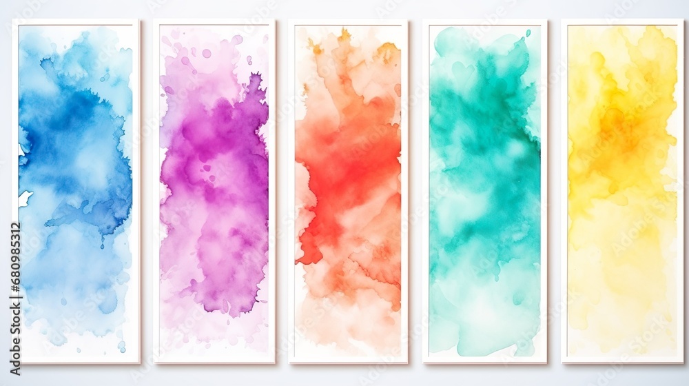big bundle set of bright colorful watercolor background useful for any ...