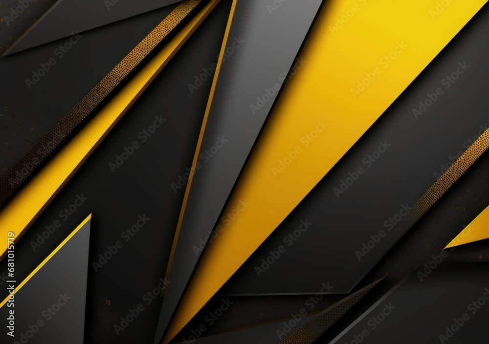 Yellow and black abstract background, background for advertisements ...