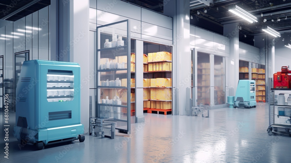 Refrigerator room : Factory style cold room ice Fresh food immersion ...