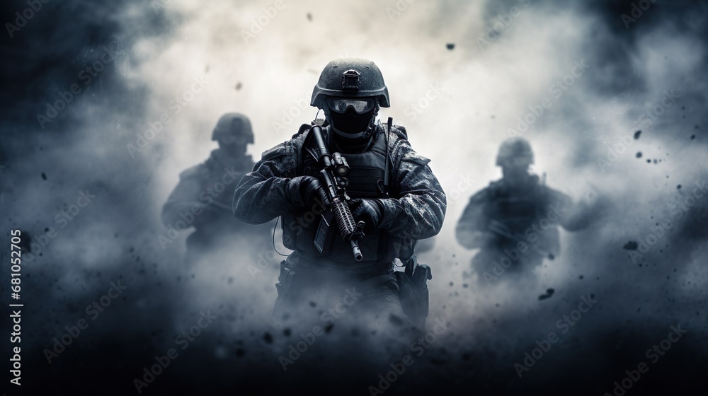 war soldier scene background concept Stock Photo | Adobe Stock