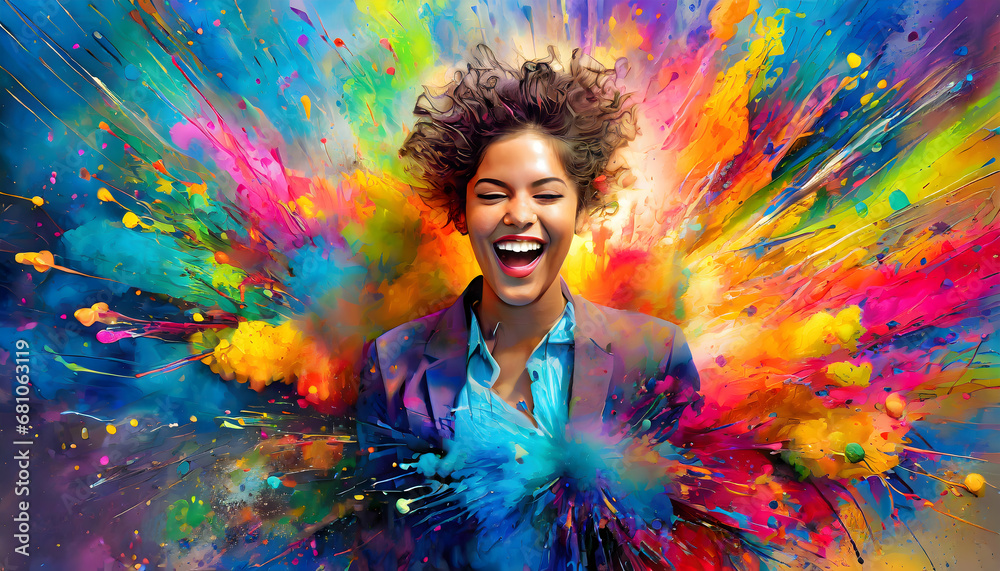 explosive masterpiece that vividly captures the essence of creative ...