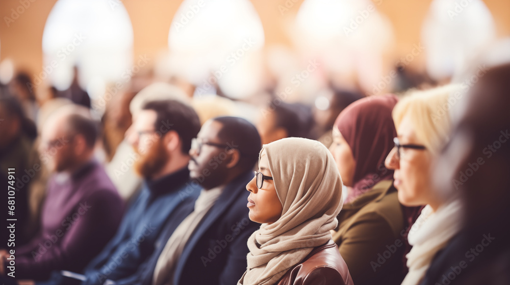 A community event attended by people of different cultures and ethnic ...