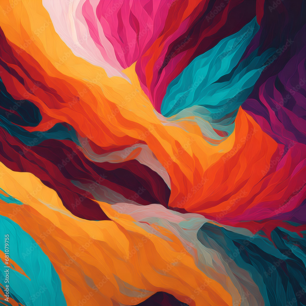 abstract colorful background. Music transformation into color symphony ...