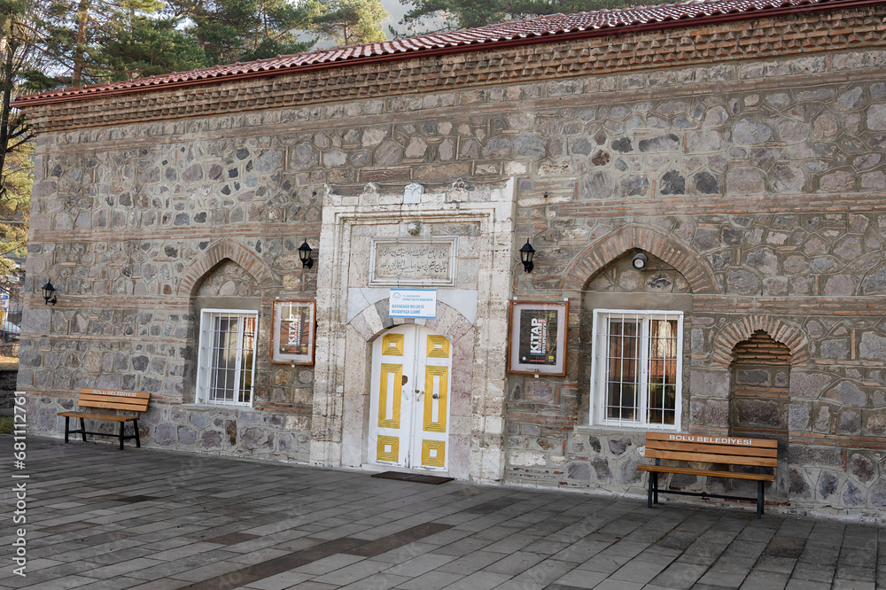 Bulu, Turkey. 01 01 2023. Bolu Musa Pasha Mosque. This mosque is in ...