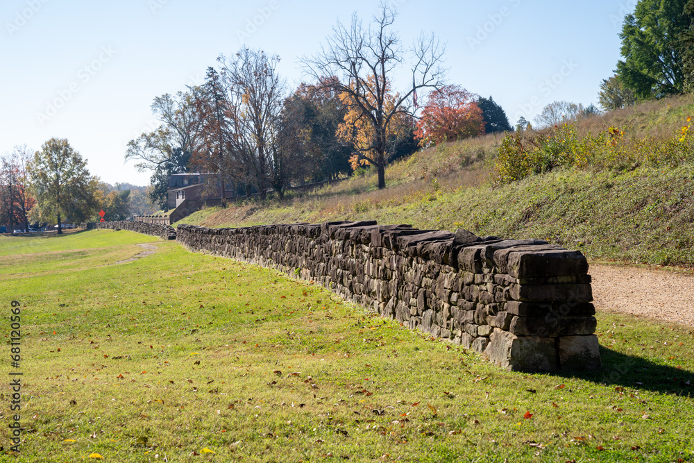 Sunken road at the Battle of Fredericksburg - Spotsylvania National ...