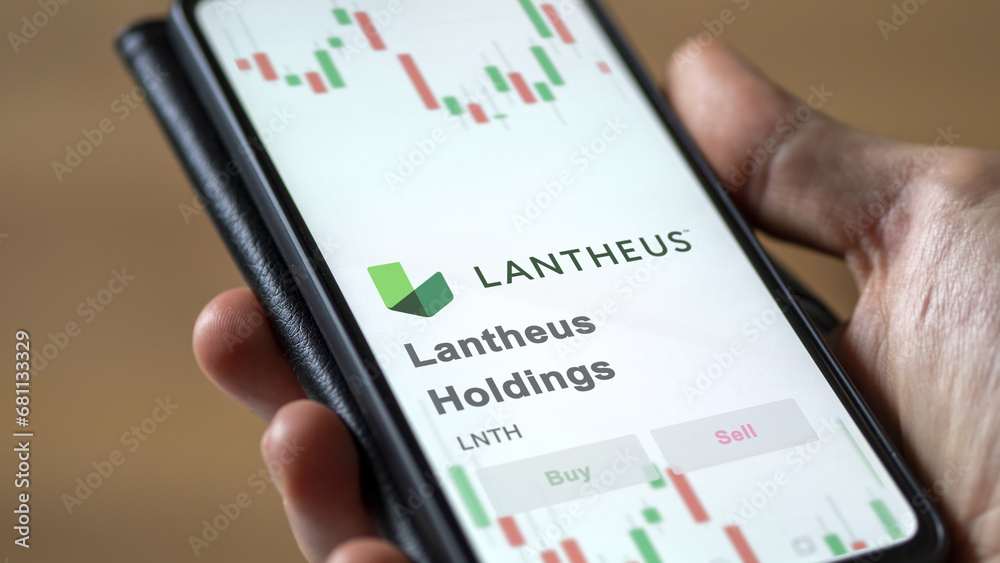 Foto de November 20th 2023. The logo of Lantheus Holdings on a giant ...