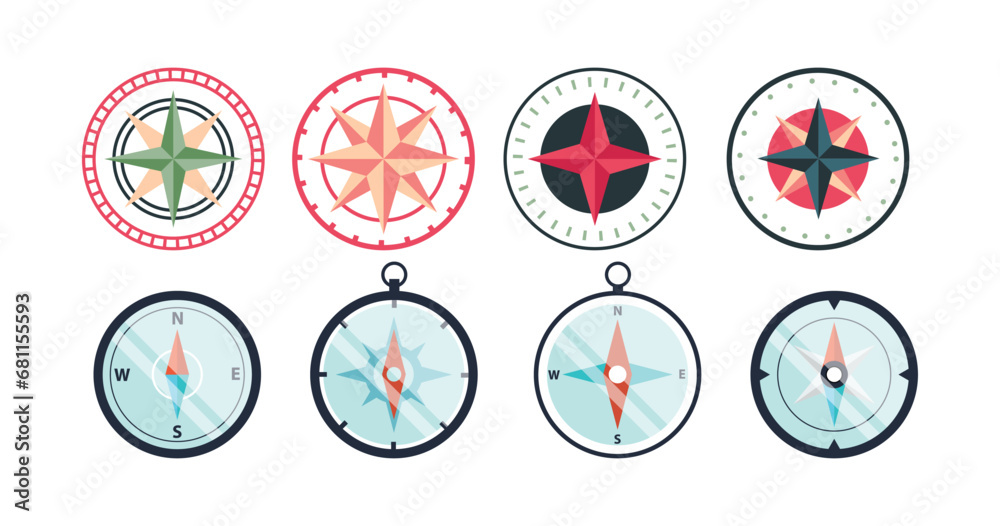 compass for ships, precise direction of the seas rivers and oceans ...