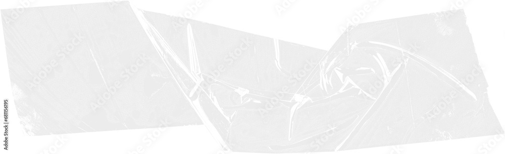 Clear transparent masking tape, overlay effect. Crumpled cellophane ...