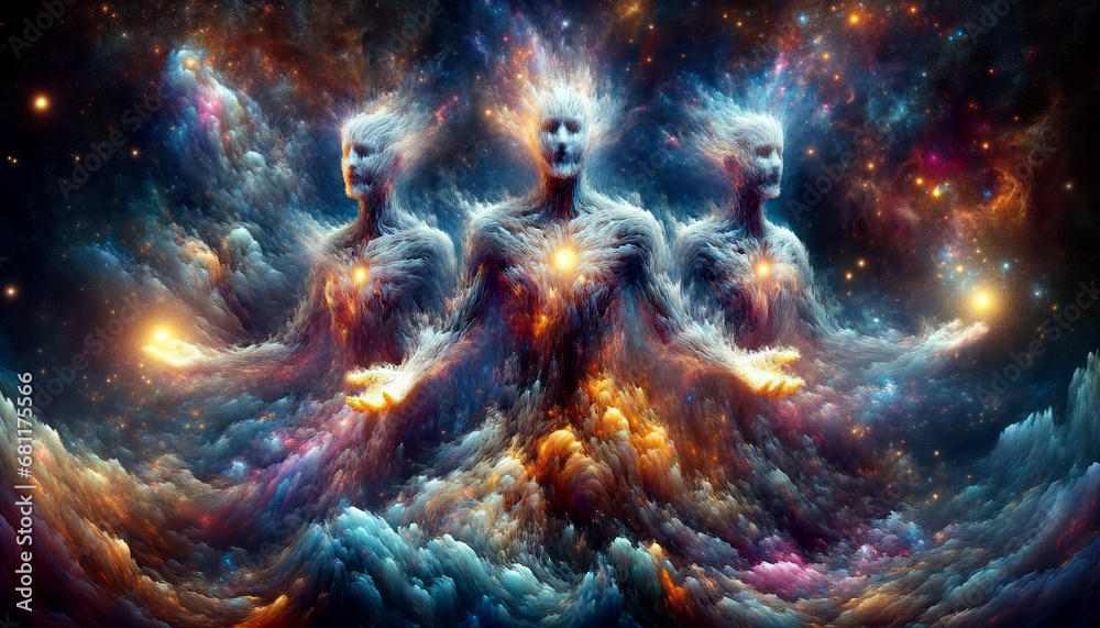 Creation of the Universe | Trinity | Father, Son, Holy Spirit Stock ...