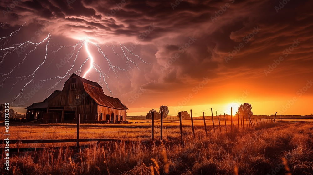 Rural Elegance: A countryside setting adorned with the beauty of ...