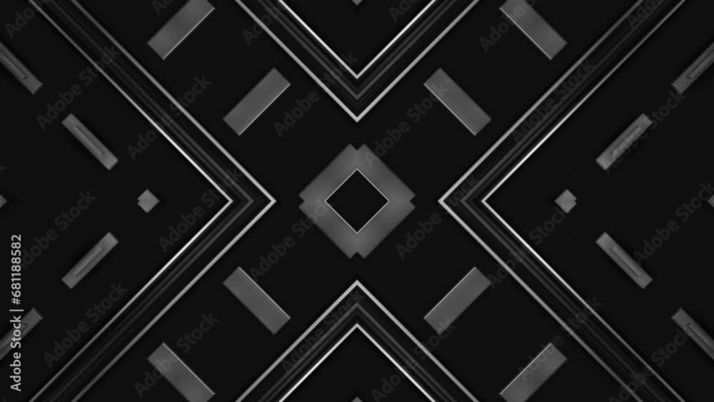 Vidéo Stock This stock motion graphic video of 4K Black Metallic ...