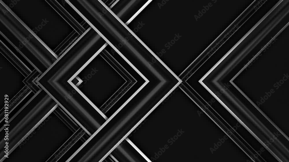 This stock motion graphic video of 4K Black Metallic Pattern with ...
