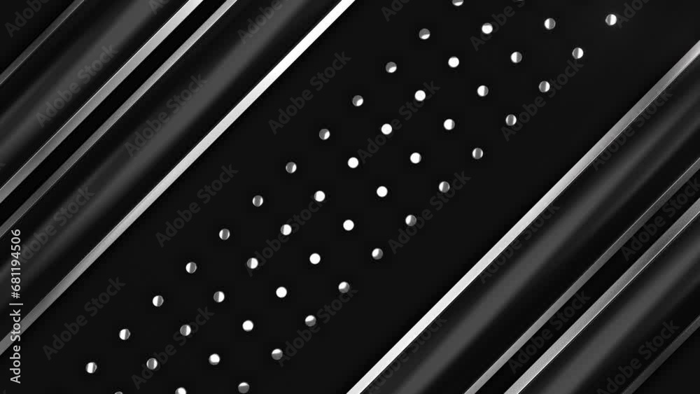 This stock motion graphic video of 4K Black Metallic Pattern with ...