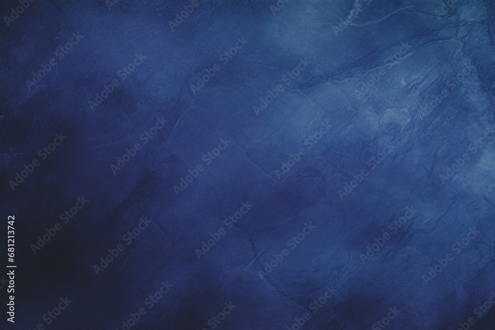 A richly textured deep blue background, reminiscent of a classic fresco ...