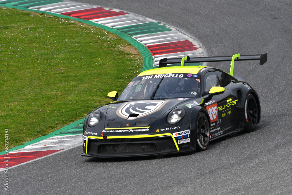 Scarperia, 23 March 2023: Porsche 911 GT3 Cup 992 of Team Neuhofer ...