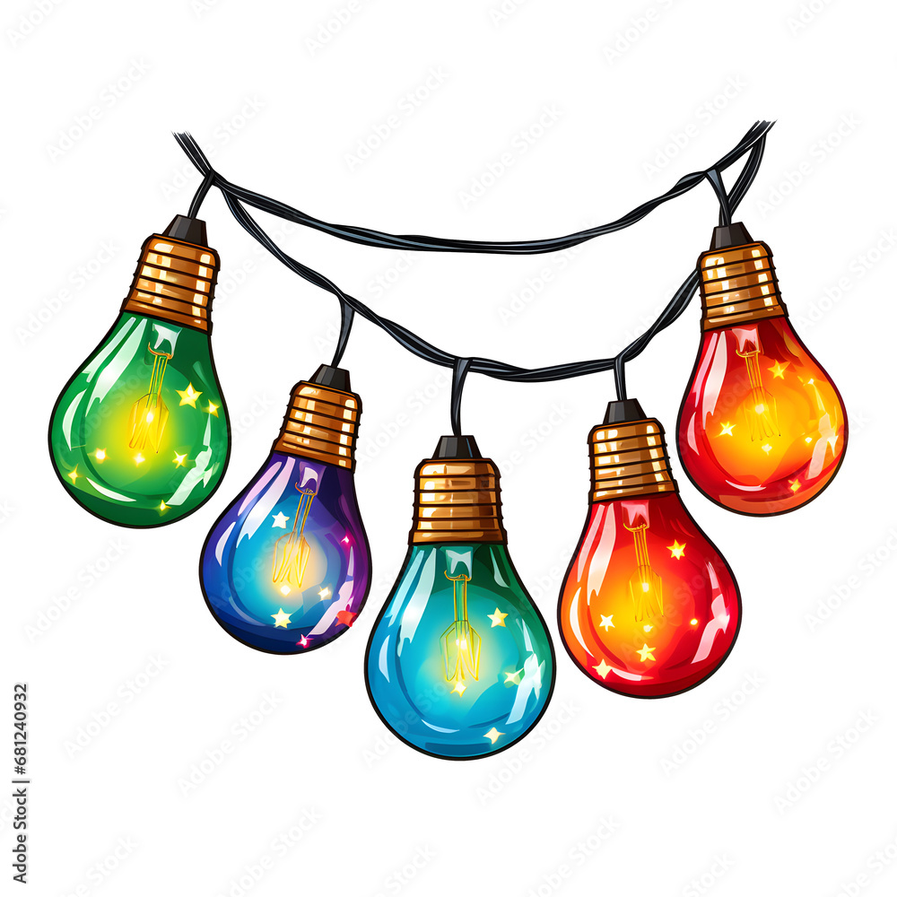 clipart of Christmas lights, christmas clipart, x-mas, holiday ...