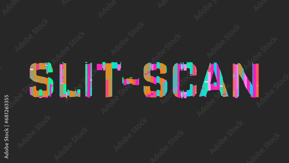 Slit-scan Title Stock Template | Adobe Stock