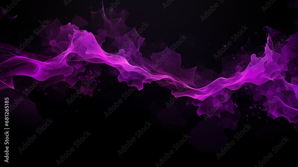 Minimalist Black Wallpaper with Striking Purple Accents for PC ...