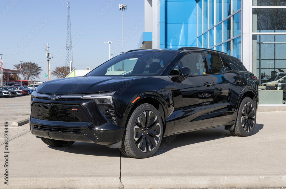 Chevrolet Blazer RS EV Electric Vehicle SUV display at a dealership ...