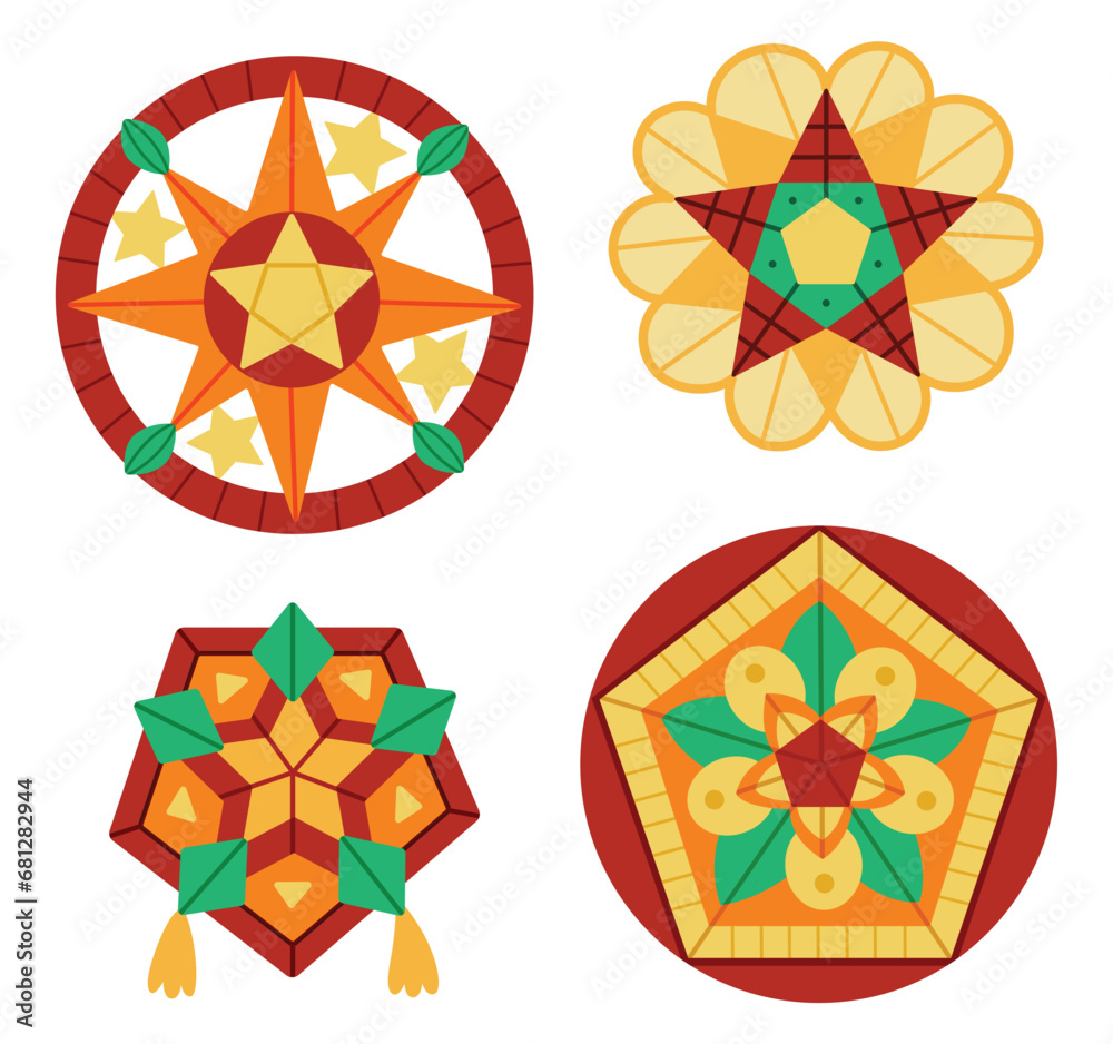 Filipino Christmas Parol Ornament Decoration Stock Vector | Adobe Stock