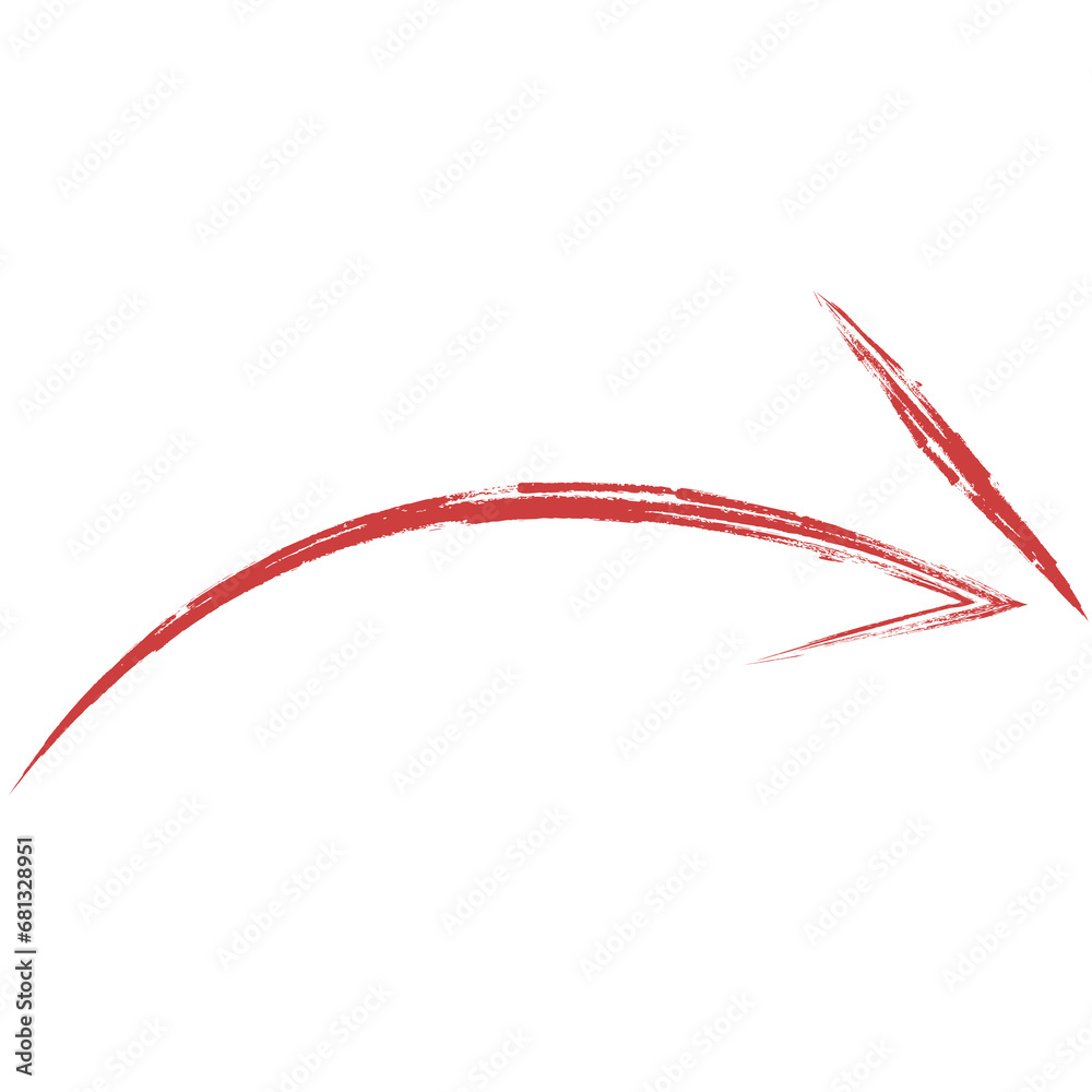 Digital png illustration of red arrow on transparent background Stock ...