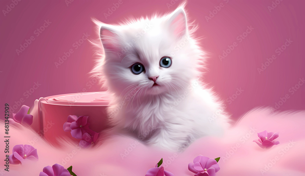 Cat Desktop Wallpaper,Cat Background,Cat Wall Art,Cat Digital Paper ...