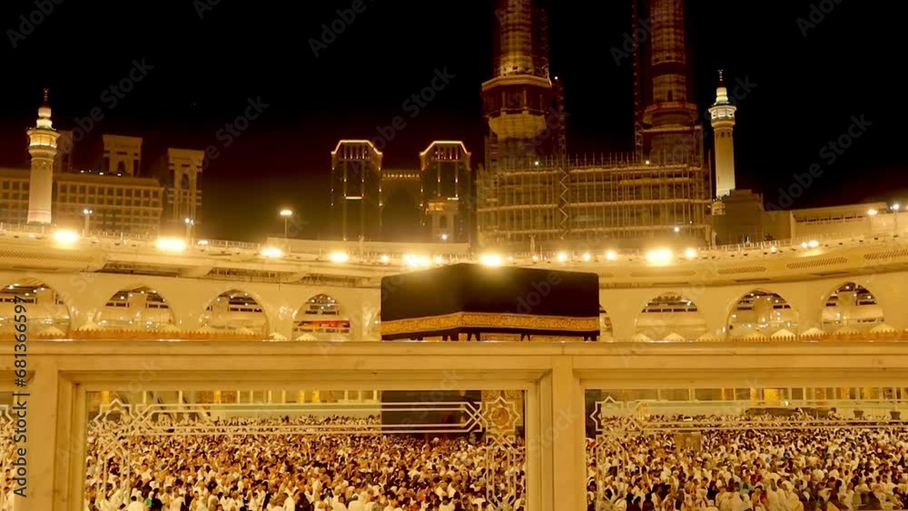 Vidéo Stock City of Mecca in the Kingdom of Saudi Arabia: Muslims ...