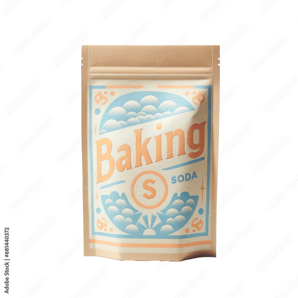 Baking soda box package isolated on white transparent background, png ...