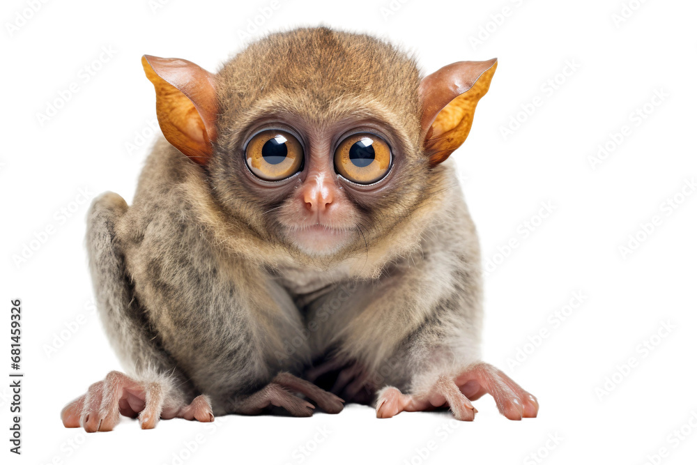Tarsier Focus Isolated on transparent background. Generative Ai Stock ...