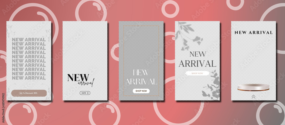 New Arrival Stories templates Collection. Story template design for ...