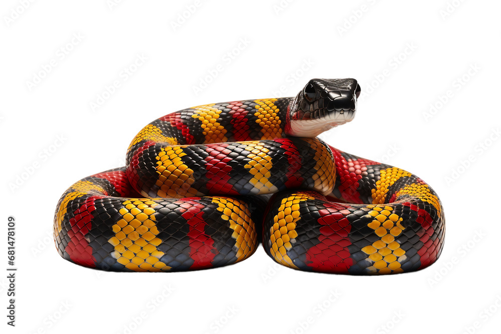 Coral Snake Display on transparent background Stock Photo | Adobe Stock
