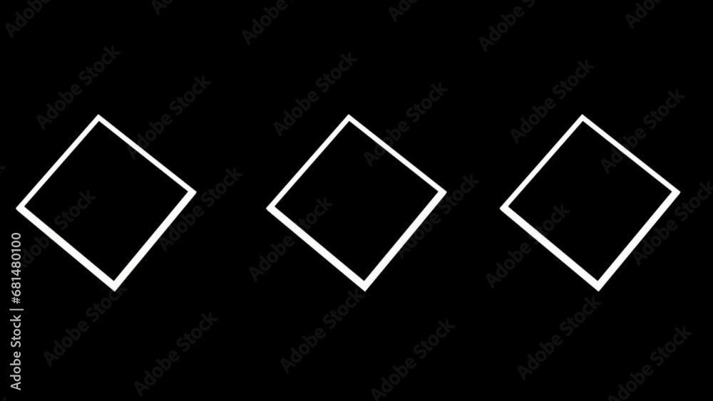 Boxes moving on black background 4k footage, box animation footage, 2D ...