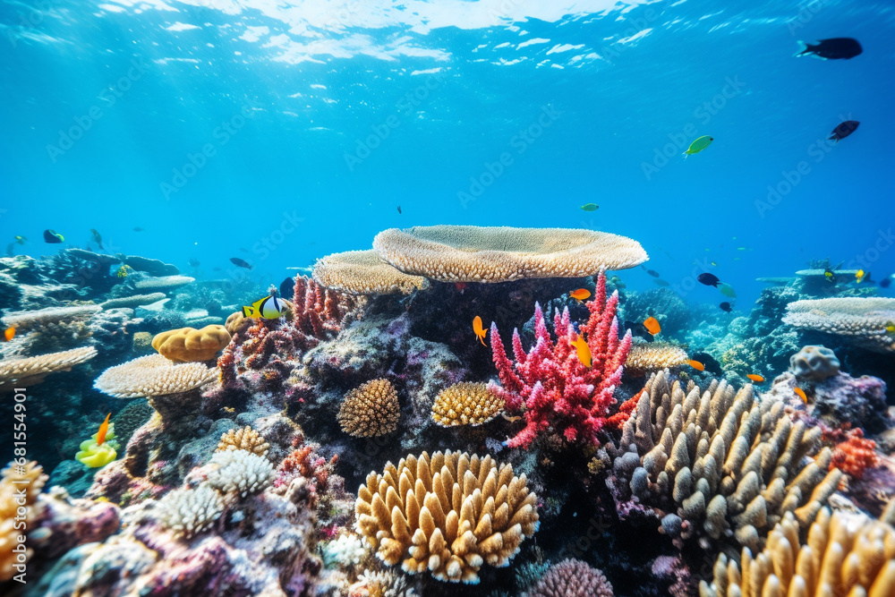 The coral reef is a magnificent underwater world filled with vibrant ...