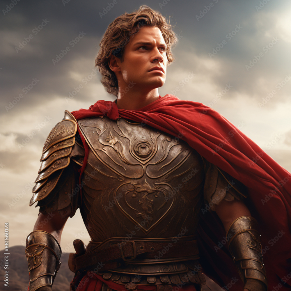 Fictional illustration of Alexander the great. Stock Illustration ...