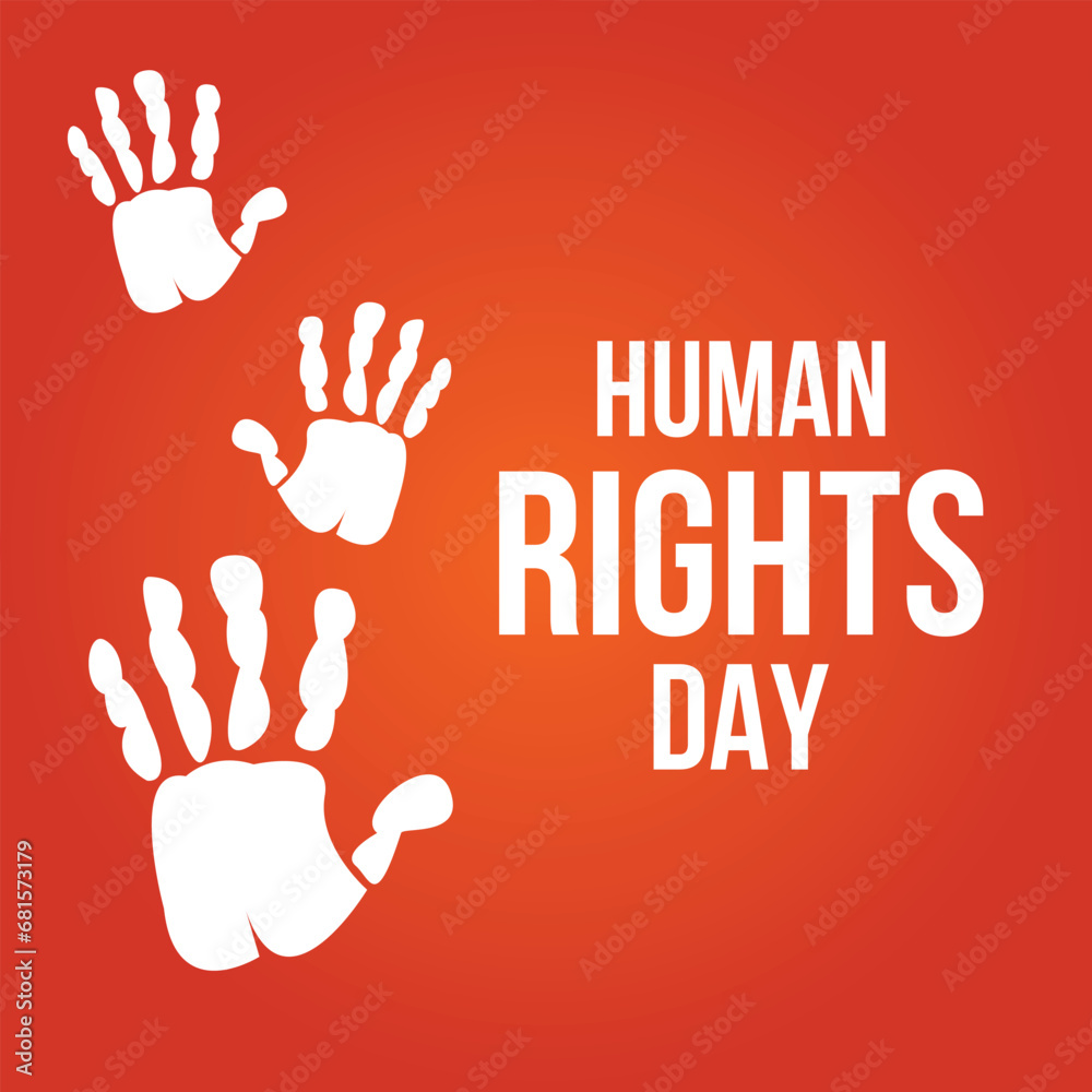 Human right day concept. International peace. Different skin colors ...