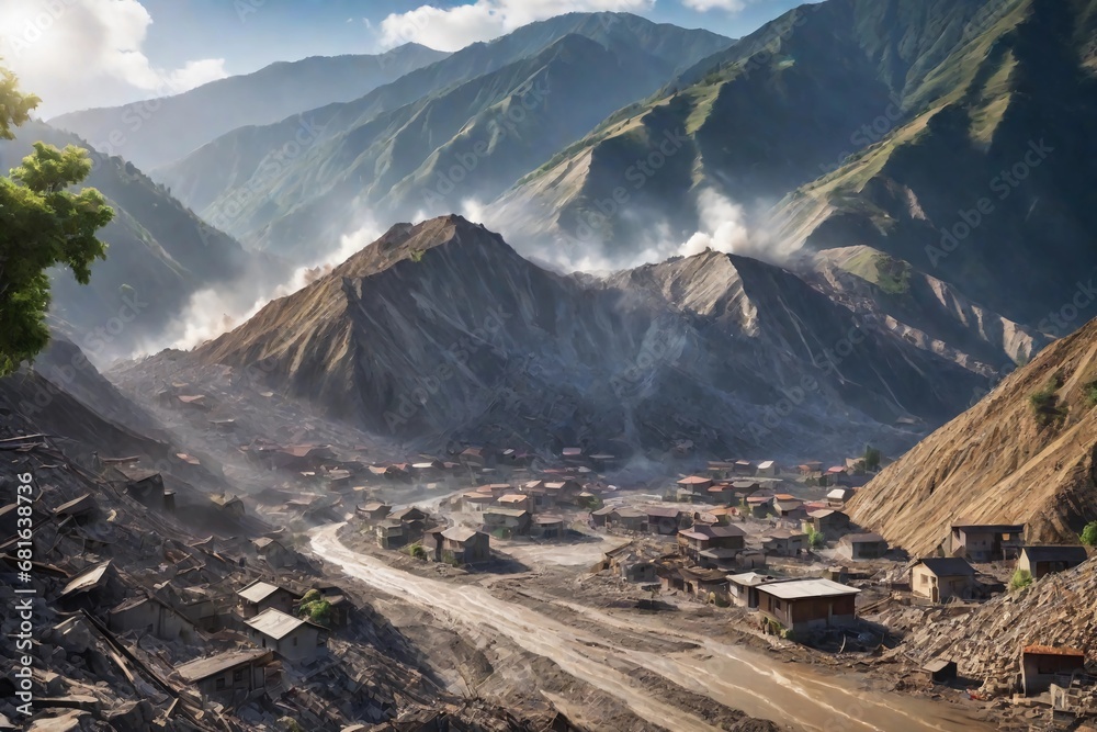 Witness the consequences of earthquakes on natural landscapes ...