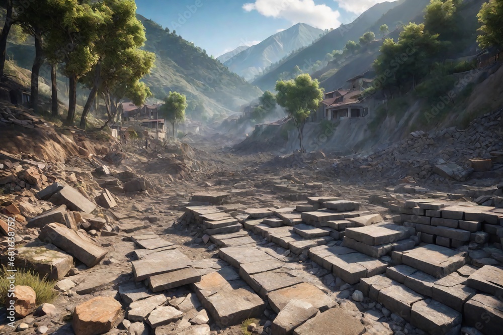 Explore the aftermath of seismic forces as they reshape the Earth ...