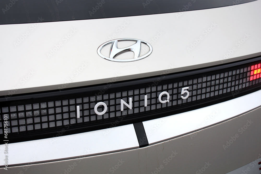 Vinnytsia, Ukraine; November 18, 2023. New Electric car Hyundai Ioniq 5 ...