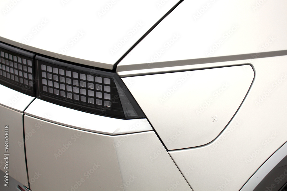 Vinnytsia, Ukraine; November 18, 2023. Electric car charging hatch. New ...