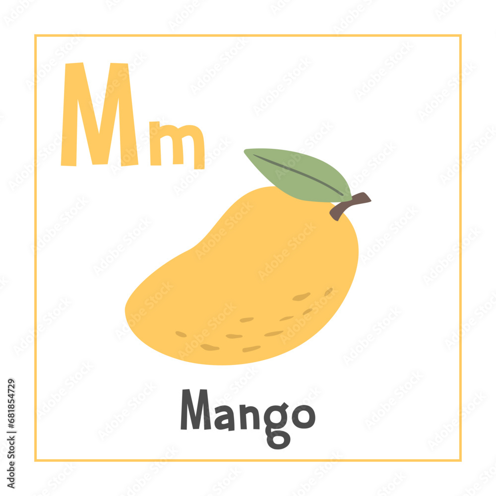 Mango clipart. Mango vector illustration cartoon flat style. Fruits ...