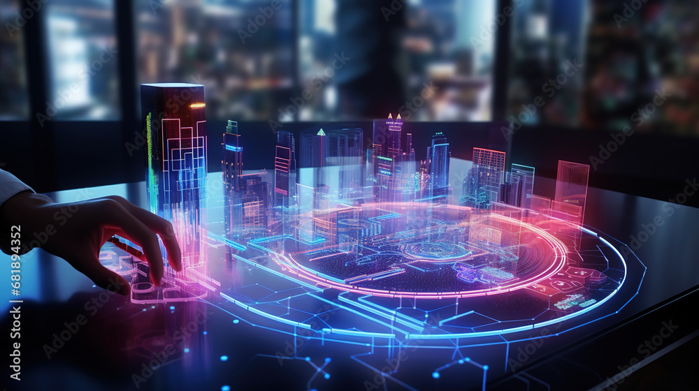 Immersive Futuristic 3D Visualization of Floating Financial Data Trends ... Immersive Futuristic 3D Visualization of Floating Financial Data Trends ...