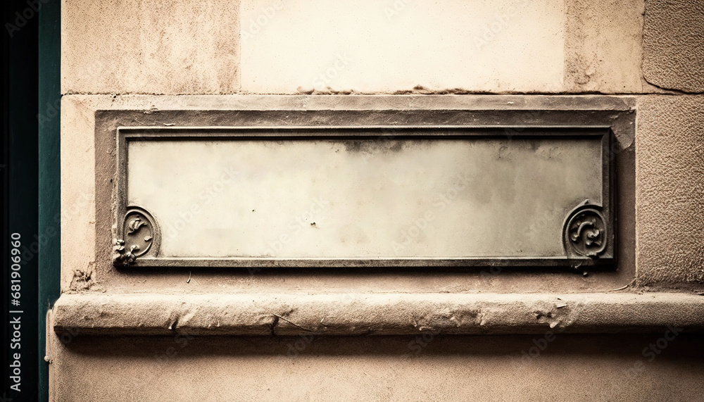 Typical marble street name sign building wall Rome Italy roma signs ...