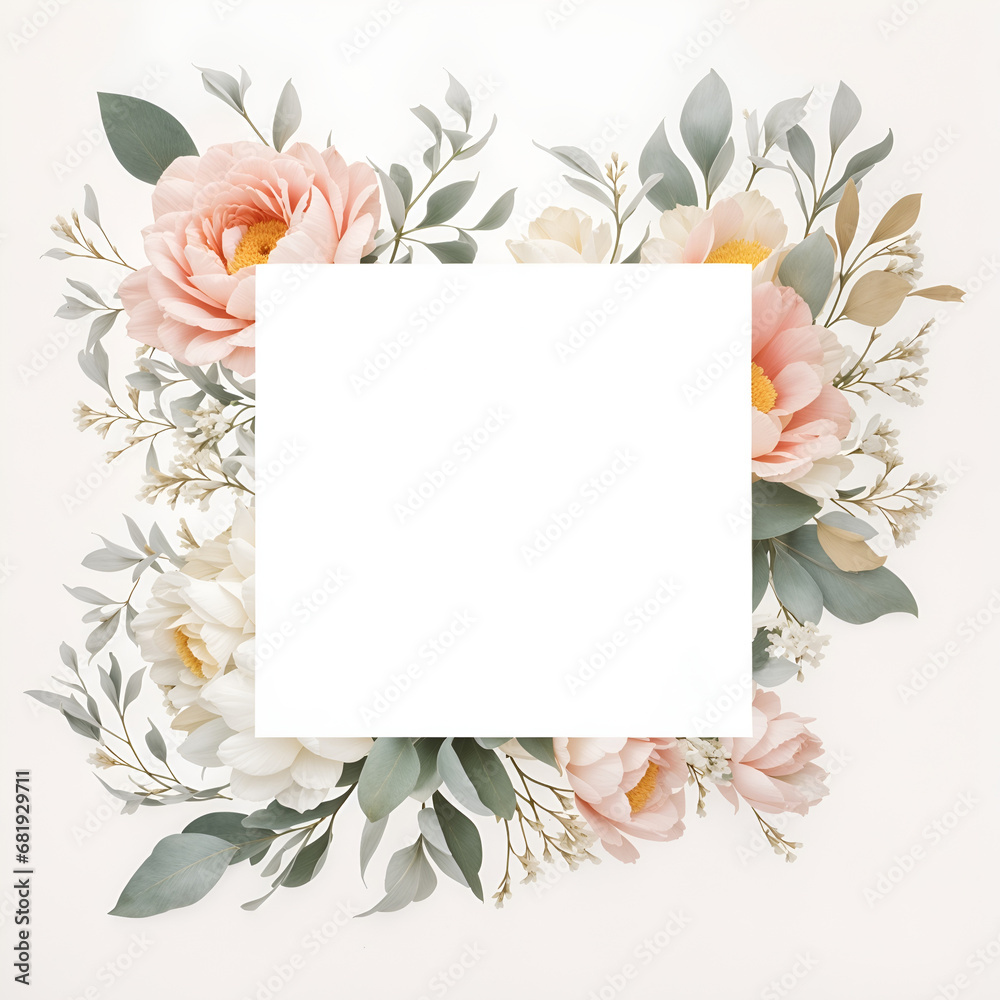 Beautiful Flower Card Design Floral Art Illustration Postcard Digital ...