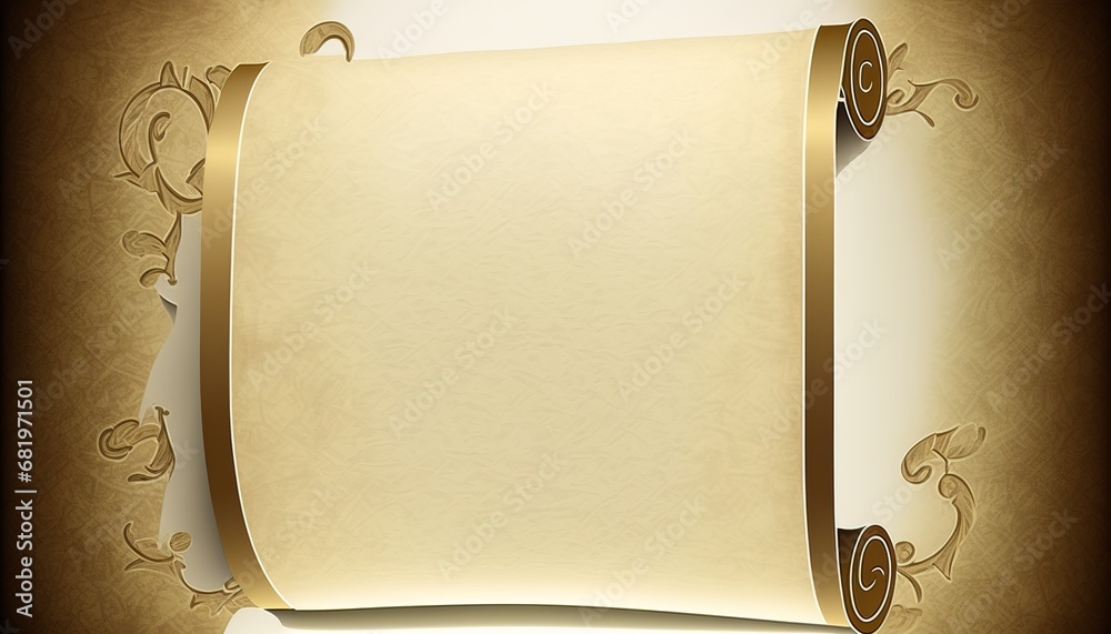 Parchment customizable vector background paper papyrus sheet page gold ...