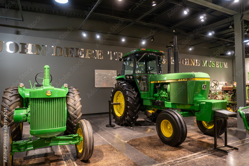 John Deere Tractor and Engine Museum in Waterloo, Iowa. John Deere 820 ...