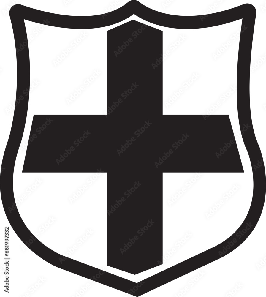 Protect shield icon. Security guard symbol template for graphic and web ...