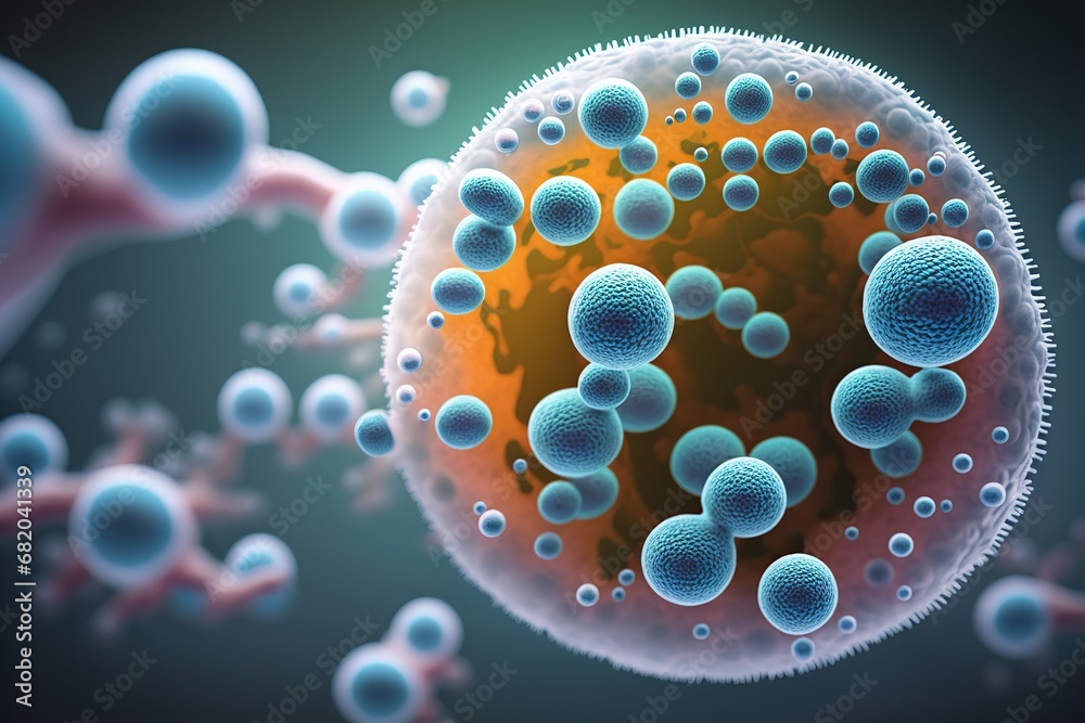 bacterias pneumococcus pneumoniae Streptococcus Illustration Stock ...