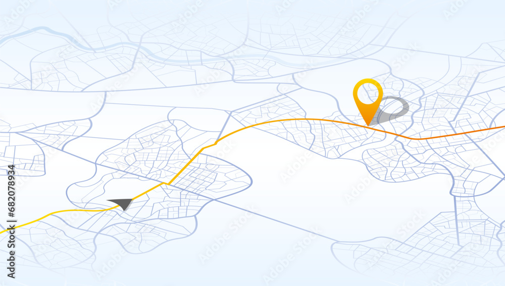 Gps tracking map. Abstract isometric location tracks dashboard. Track ...