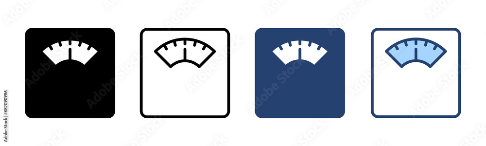 Scales icon vector. Weight scale sign and symbol Stock Vector | Adobe Stock