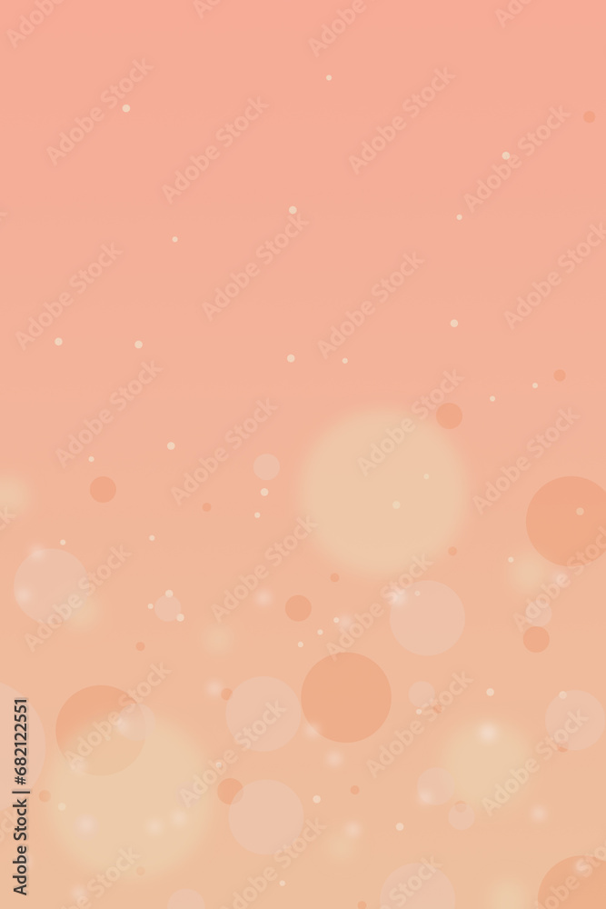 empty peachy pink background with blurred bokeh lights and empty space ...